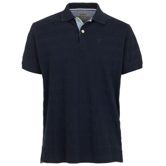 Fred Mello | Shirts | Fred Mello Chic Blue Cotton Polo Shirt With Green ...